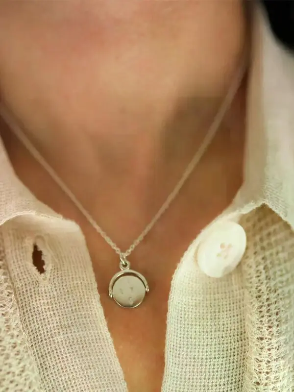 AUREE JEWELLERY Verona Spinning Pendant - Silver