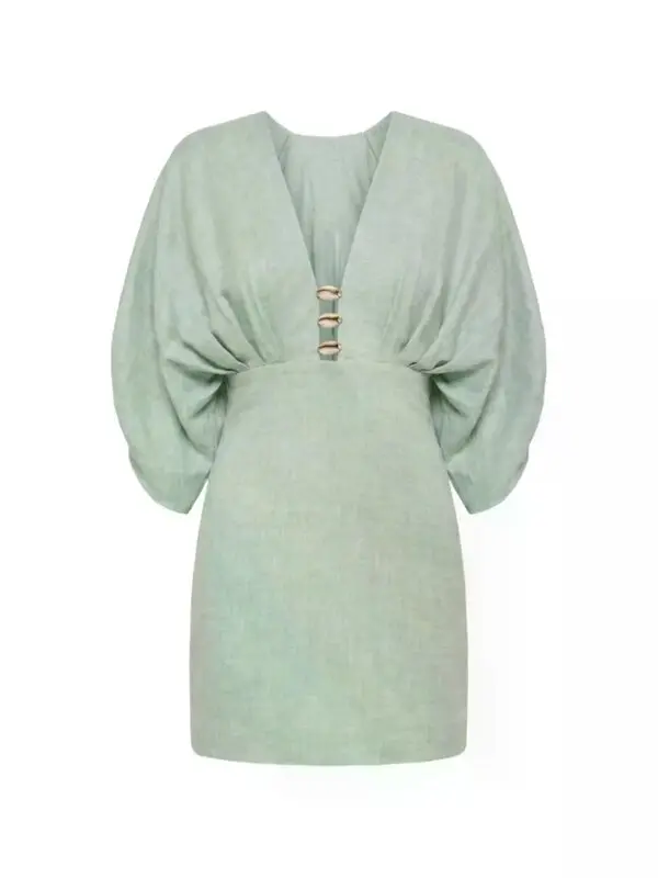 Azulu Abella Shell-embellished Mini Dress