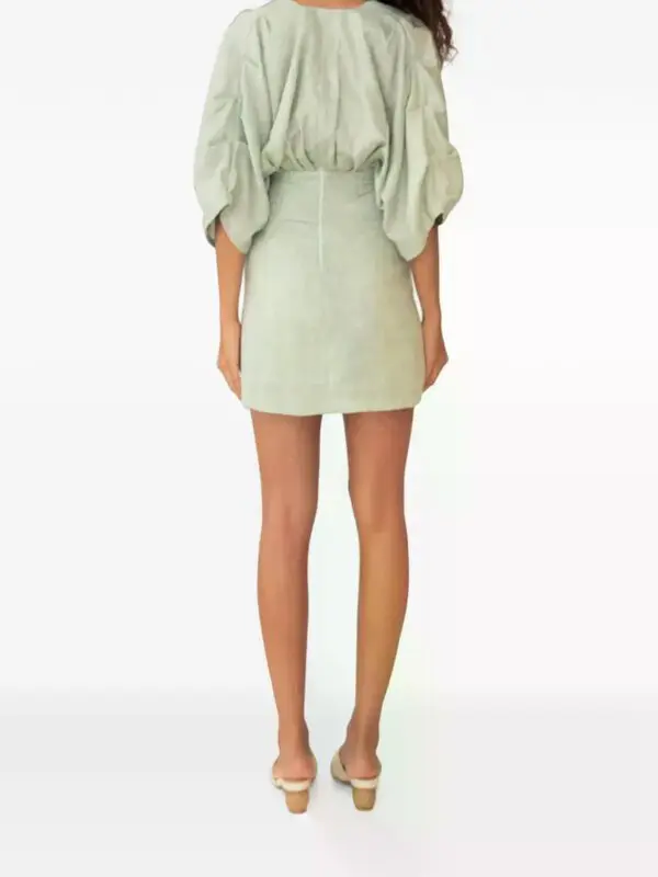 Azulu Abella Shell-embellished Mini Dress