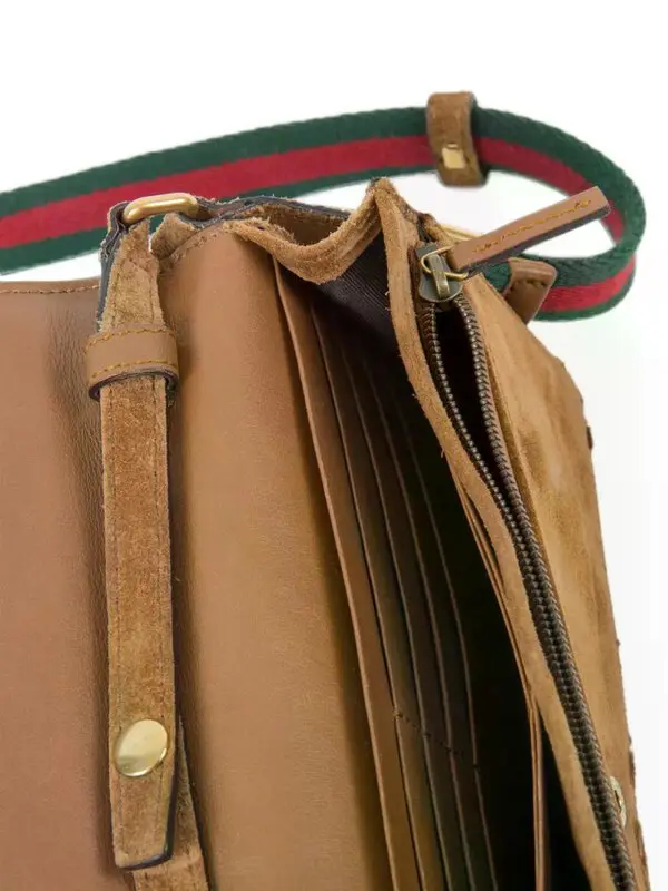 Gucci 1980s Horsebit Suede Clutch Bag