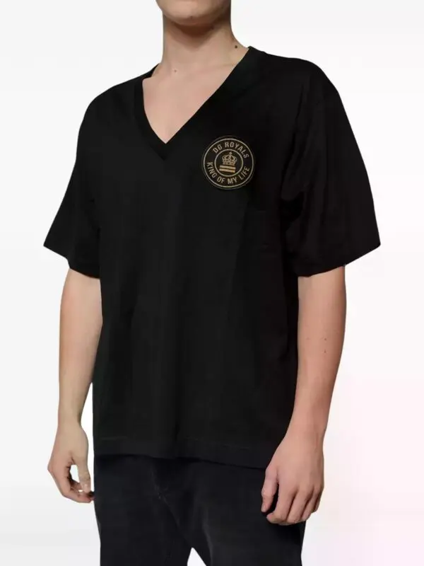 Dolce & Gabbana Dg-logo V-neck T-shirt
