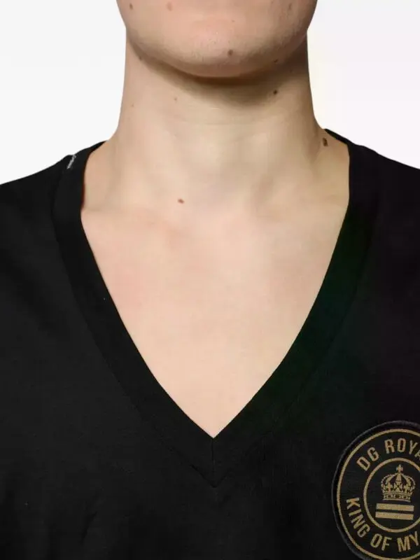 Dolce & Gabbana Dg-logo V-neck T-shirt