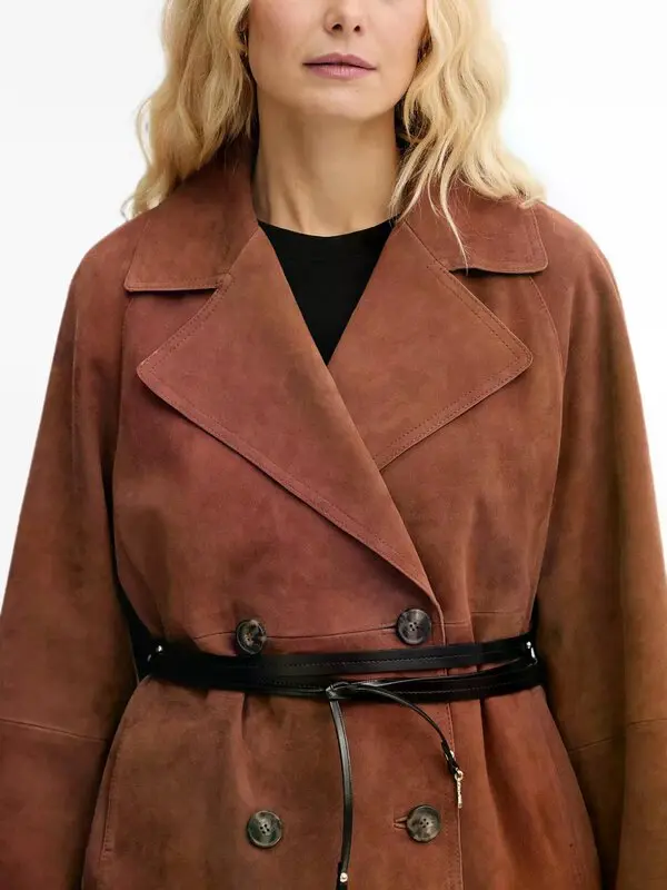 Patrizia Pepe Wrap-around Fly Charm Belt - Brown
