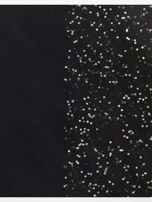 Faliero Sarti Sequin-embellished Fringed Scarf - Black