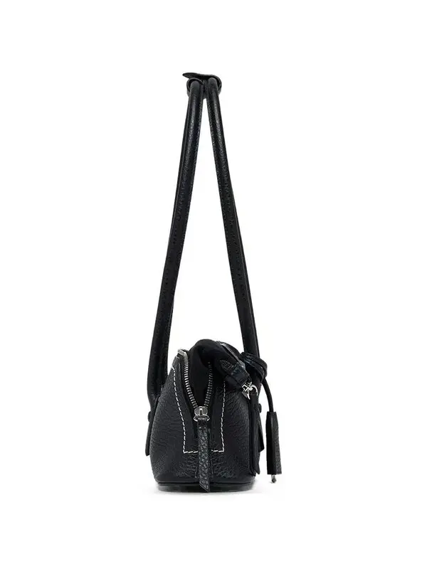 MAISON MARGIELA 5ac Leather Shoulder Bag - Black