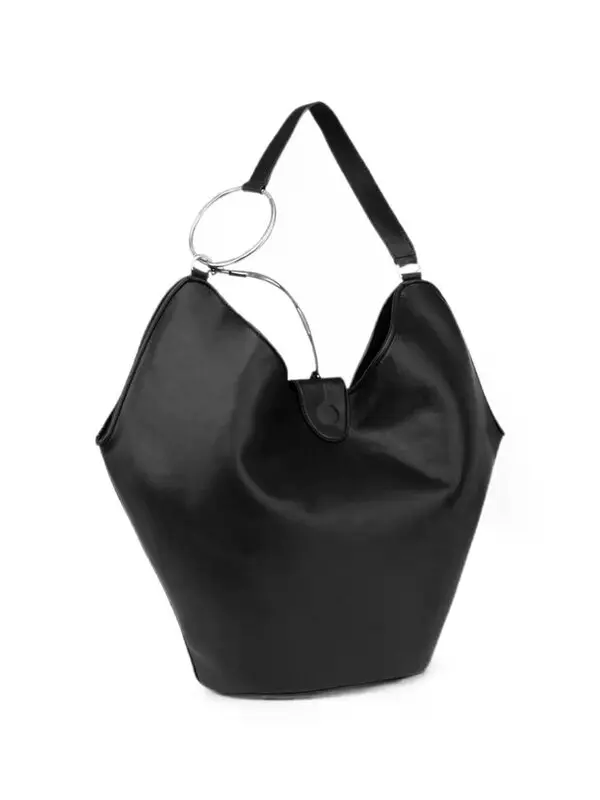 DONDUP Large Erotica Ring-detail Leather Shoulder Bag