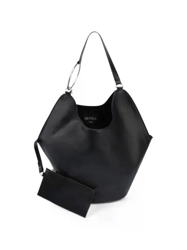 DONDUP Large Erotica Ring-detail Leather Shoulder Bag