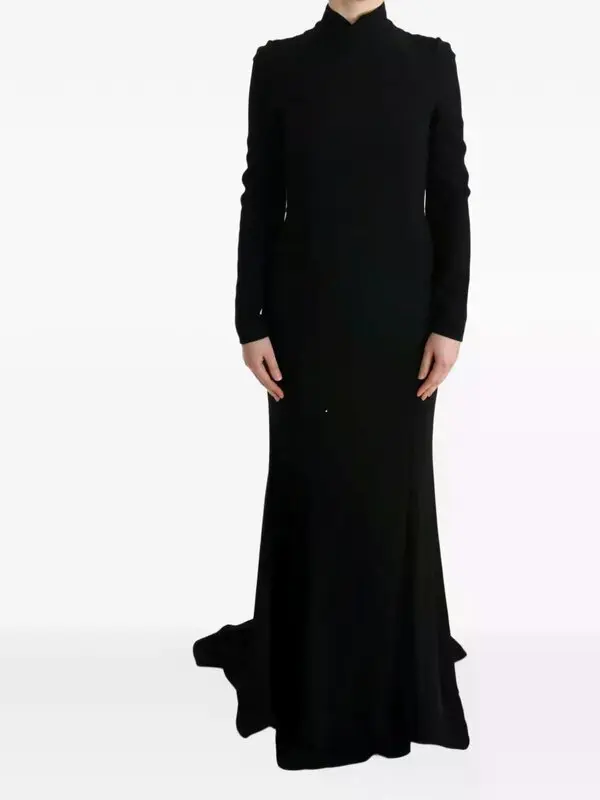 Dolce & Gabbana Stretch-crepe High Neck Maxi Dress