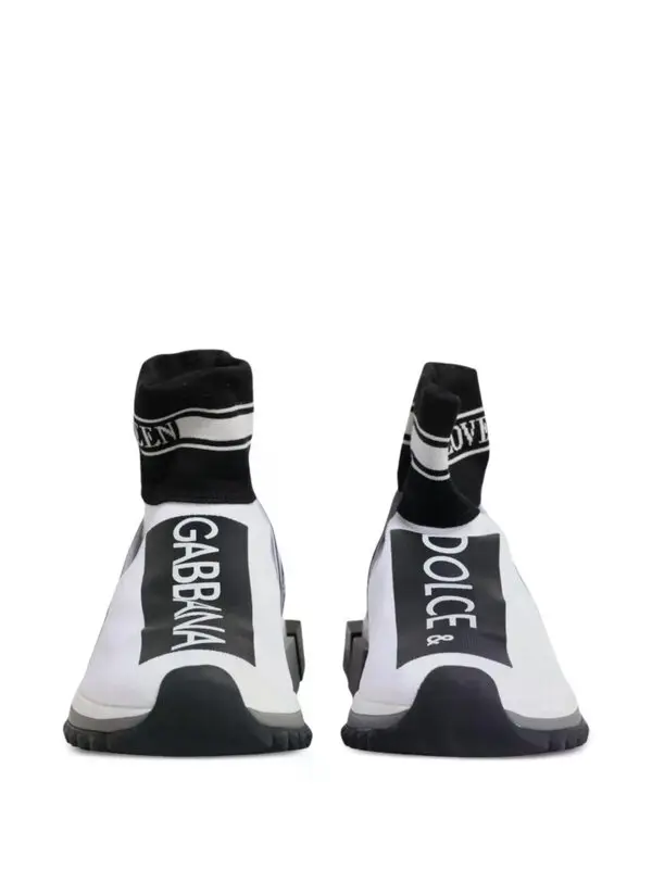 Dolce & Gabbana Sorrento Logo Print High Top Sneakers
