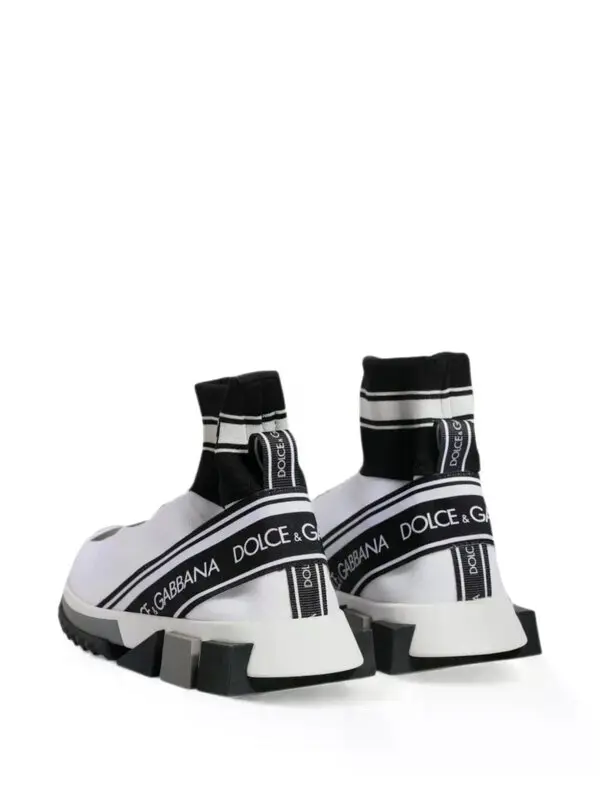 Dolce & Gabbana Sorrento Logo Print High Top Sneakers