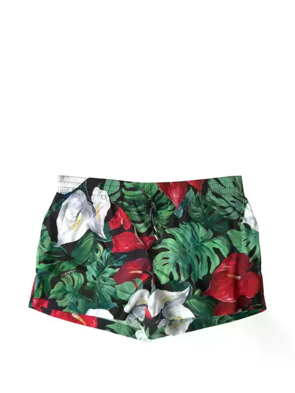 Dolce & Gabbana Floral Print Swim Shorts