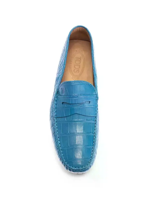 TOD'S Crocodile-effect Loafers