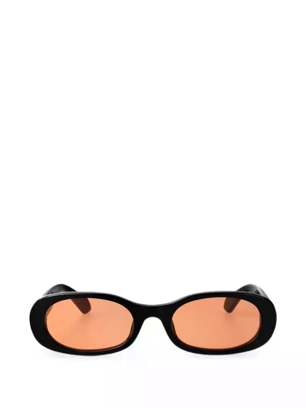 Off-White Adams Oval-frame Sunglasses - Black