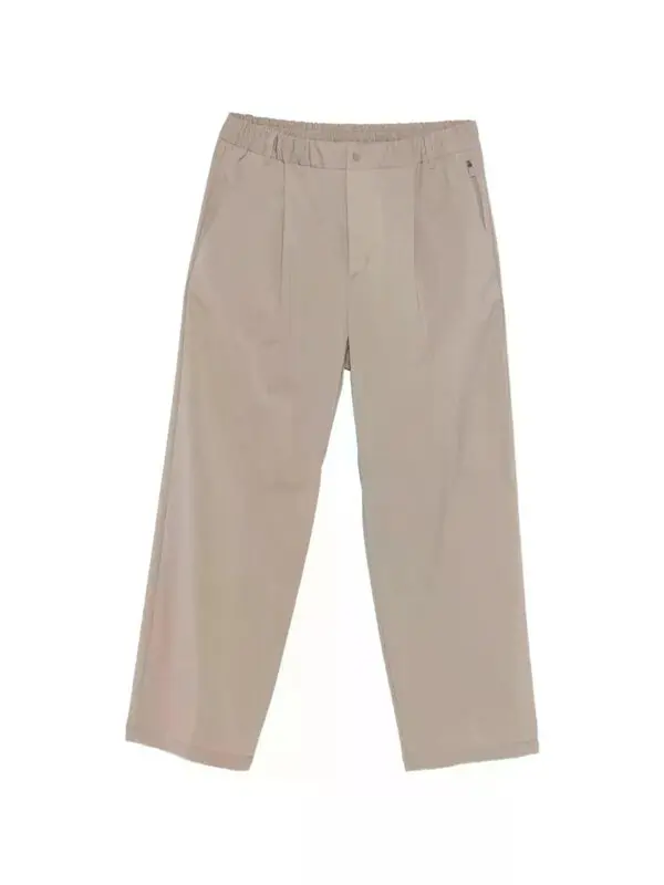 Herno Pleated Trousers With Elasticated Waist - Neutrals