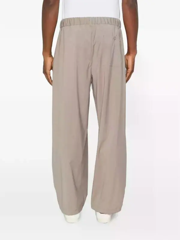 Herno Pleated Trousers With Elasticated Waist - Neutrals