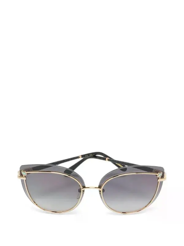 Chopard Crystal-embellished Cat-eye Sunglasses - Gold