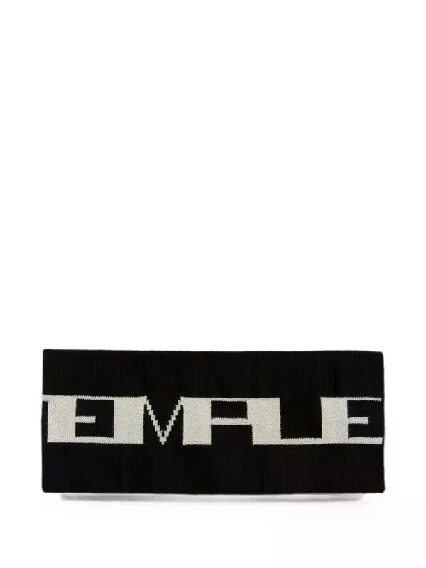 Rick Owens Logo Intarsia Headband - Black