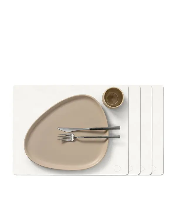 LIND DNA Large Nupo Square Placemats - White