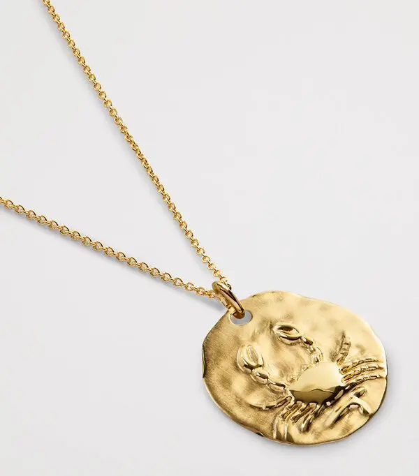 Monica Vinader Vermeil Zodiac Cancer Pendant Necklace