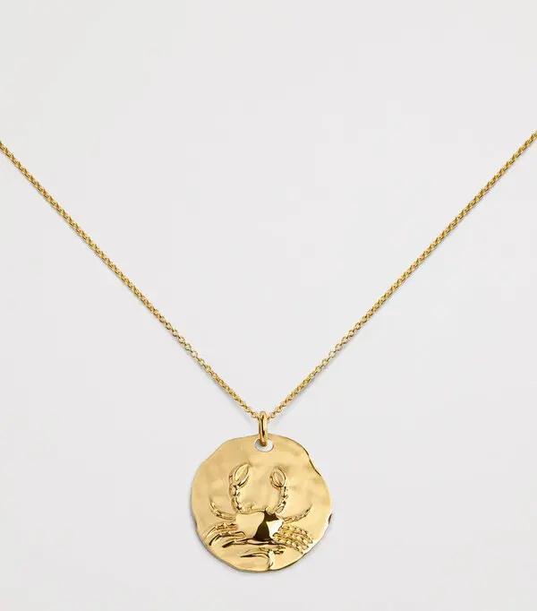 Monica Vinader Vermeil Zodiac Cancer Pendant Necklace
