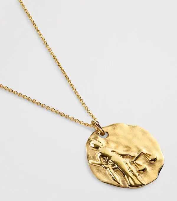 Monica Vinader Vermeil Zodiac Libra Necklace