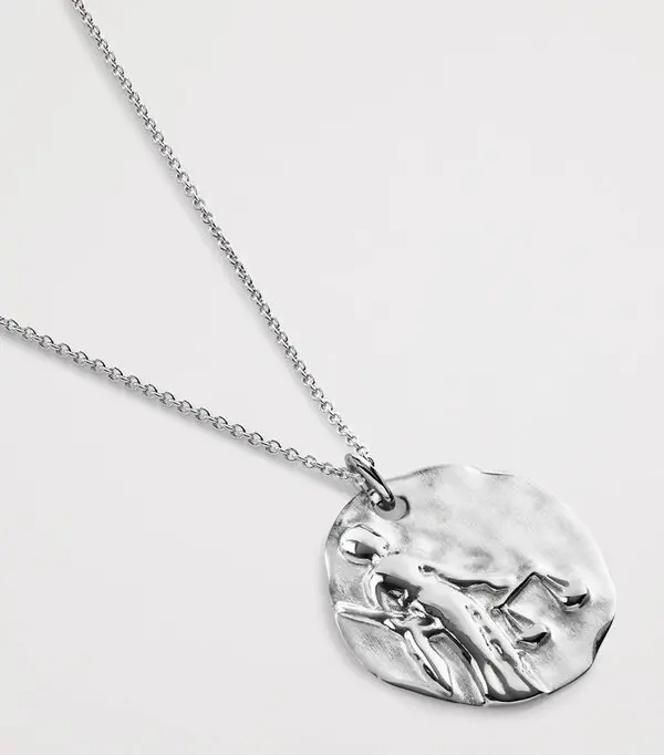 Monica Vinader Sterling Libra Zodiac Necklace