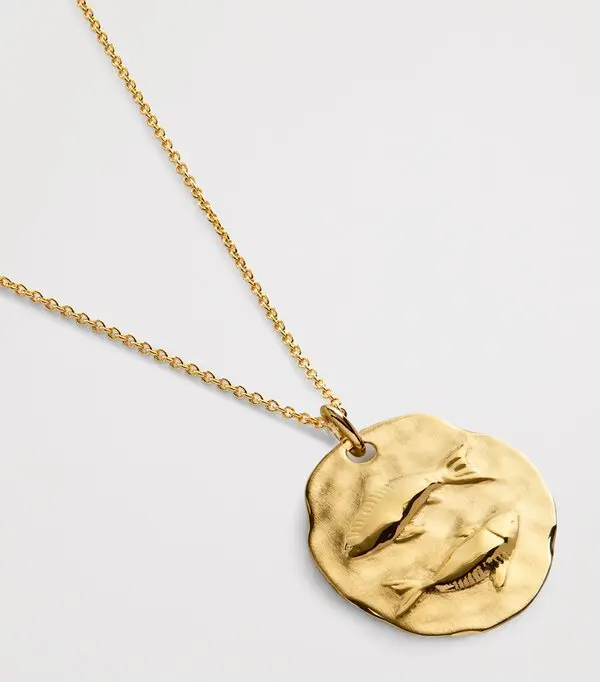 Monica Vinader Vermeil Zodiac Pisces Necklace