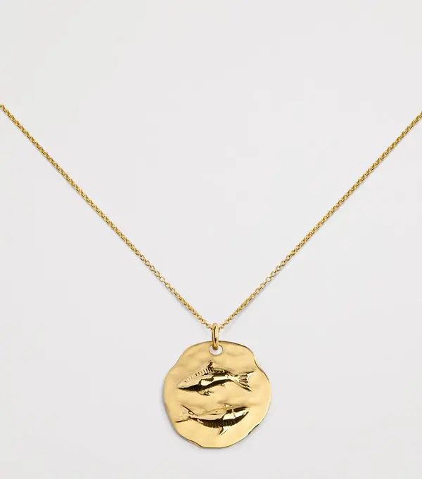 Monica Vinader Vermeil Zodiac Pisces Necklace