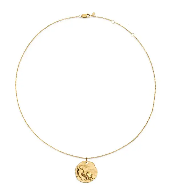 Monica Vinader Vermeil Zodiac Taurus Necklace - Gold