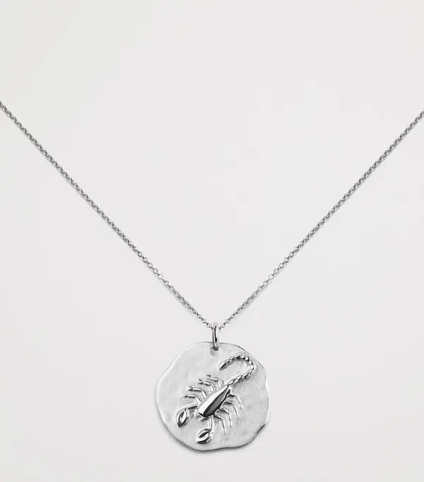 Monica Vinader Sterling Scorpio Zodiac Necklace