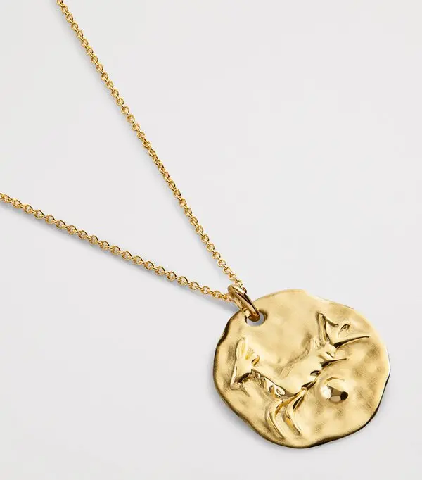 Monica Vinader Vermeil Zodiac Capricorn Pendant Necklace