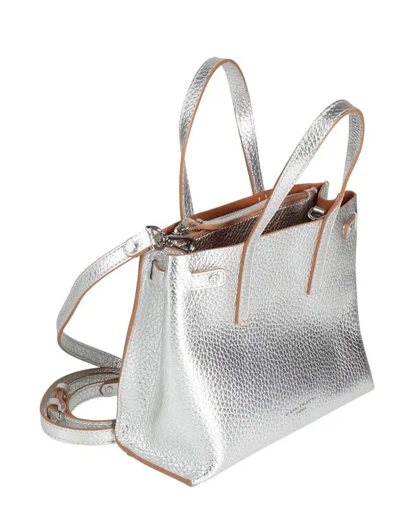 GIANNI CHIARINI Leather Tote - Silver