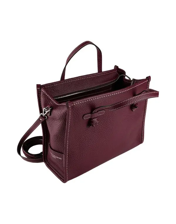 GIANNI CHIARINI Pebbled Leather Tote - Garnet