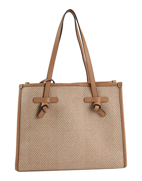GIANNI CHIARINI Large Tweed And Leather Tote Bag