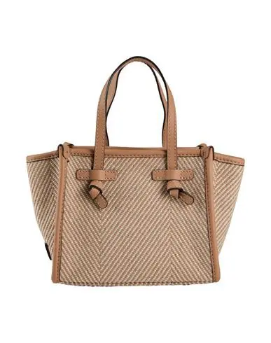 GIANNI CHIARINI Handbag Textile Fibers, Leather - Beige