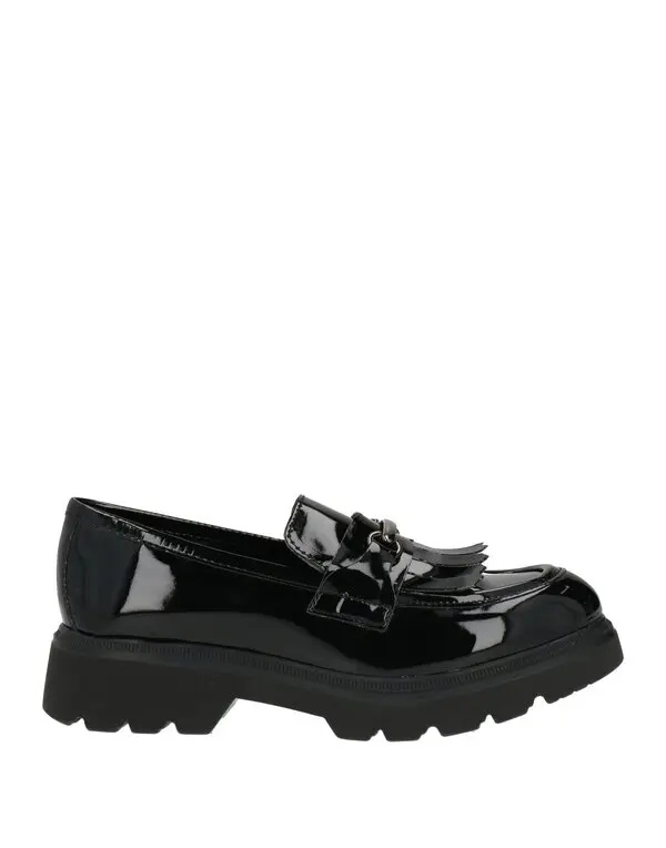NILA & NILA Loafers In Patent Leather With Fringes And Appliqués - Black