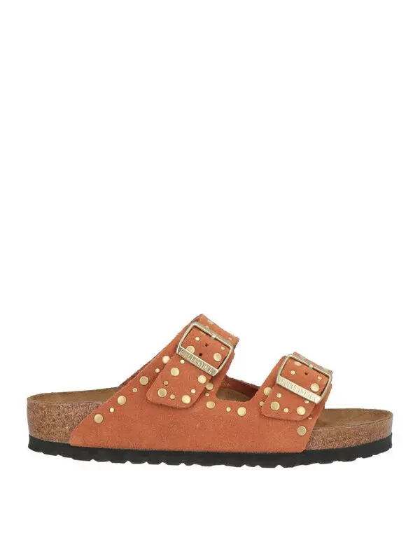 BIRKENSTOCK Sandals Rust Size Leather