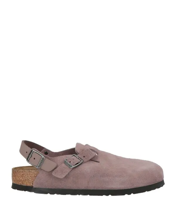 BIRKENSTOCK Suede Clogs With Buckle Fastening