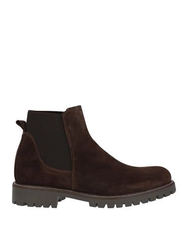 CALPIERRE Suede Chelsea Ankle Boots - Dark Brown