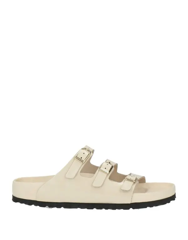 BIRKENSTOCK Sandals Ivory Size Leather
