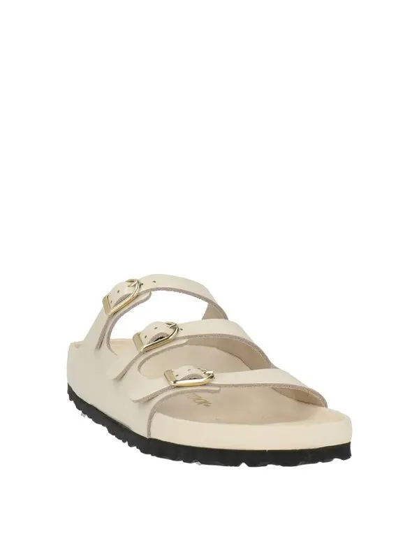 BIRKENSTOCK Sandals Ivory Size Leather