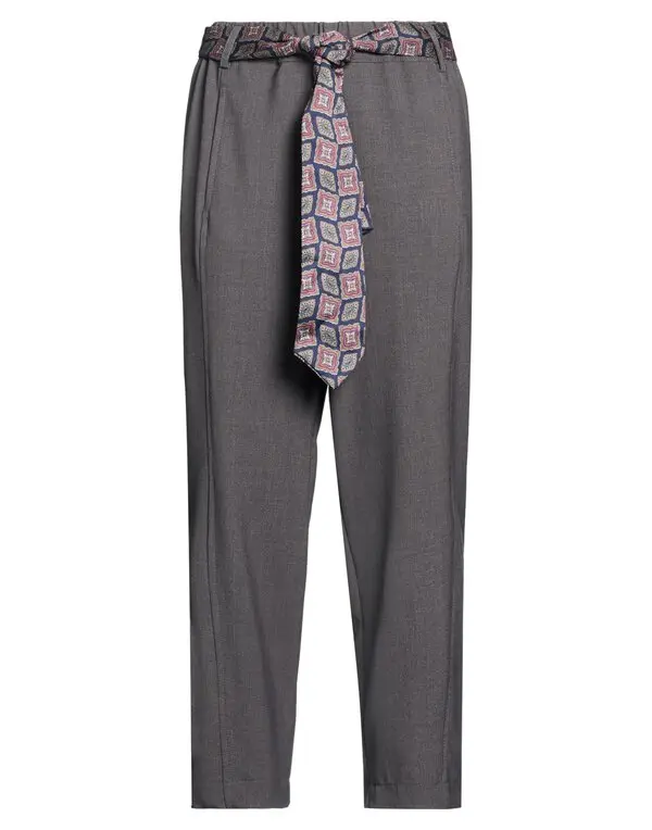 OLTRE Pants Charcoal Size Polyester, Viscose, Elastane