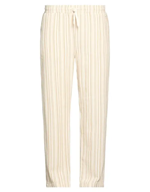 LES DEUX Pants Cream Size Cotton, Polyester, Elastane