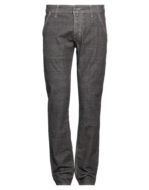 JACOB COHЁN Glen Plaid Moleskin Stretch Pants