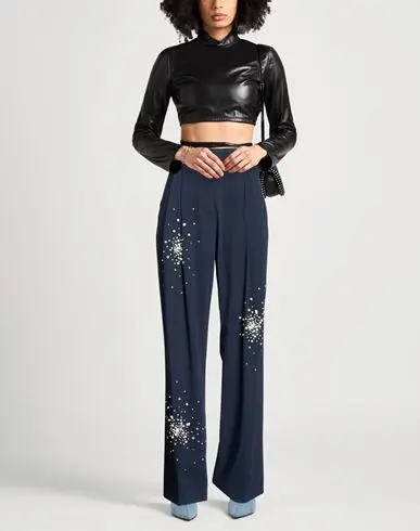 DES_PHEMMES Pants Midnight Size Polyester, Viscose, Wool, Elastane