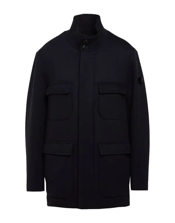 Peuterey Coat Midnight Size Polyacrylic, Wool, Elastane