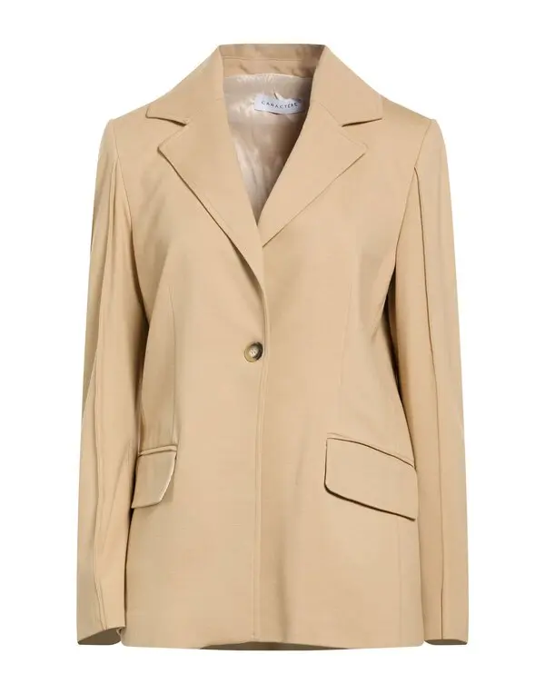 CARACTÈRE Blazer Sand Size Viscose, Polyester, Elastane