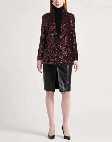 MANILA GRACE Sequined Single-breasted Blazer