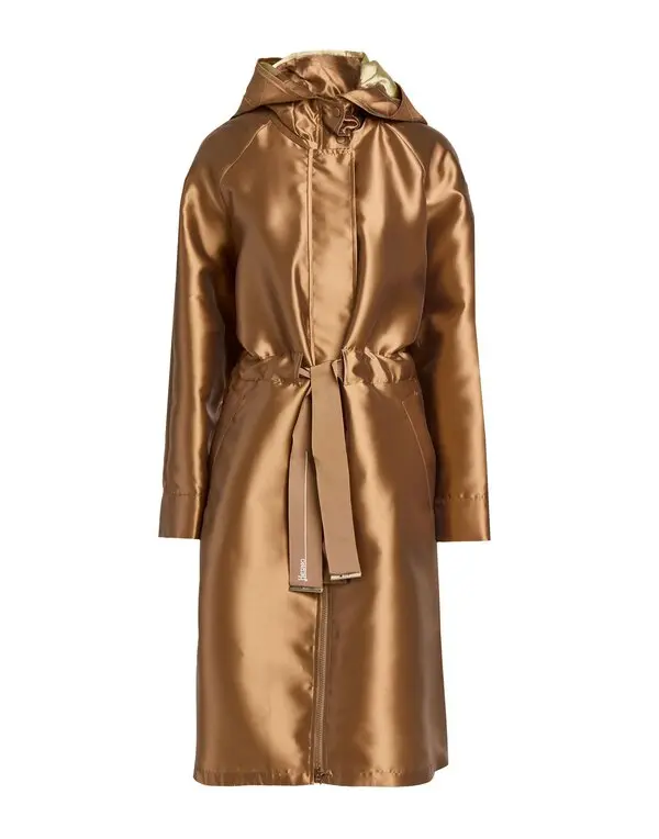 Herno Overcoat & Trench Coat Bronze Size Polyester