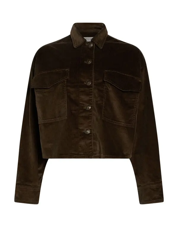 Rag & Bone Jacket Dark Size Cotton, Modal, Elastane